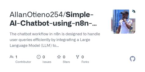 Github Allanotieno254simple Ai Chatbot Using N8n And Llm The