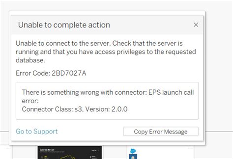 Aws S3 To Tableau Connectivity Issue