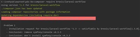 installation request for brexis laravel workflow 1 3 conclusion