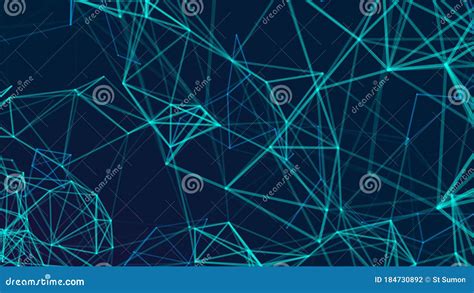 Abstract Plexus Geometrical Shapes Connection And Web Concept Stock Illustration Illustration