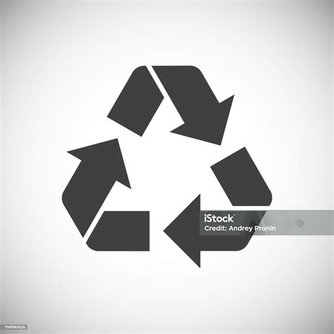グラフィックとウェブデザインの背景にあるリサイクルアイコンシンプルなベクトル記号ウェブサイトボタンやモバイルアプリのインターネットコンセプト
