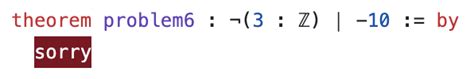 Using Github To Solve Theorem Problem6 ¬3 ℤ ∣