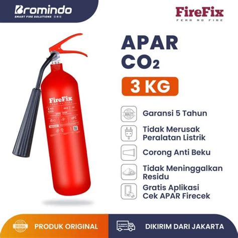 Jual Apar Co2 Alat Pemadam Api Ringan 3kg Firefix Teruji Oleh Damkar