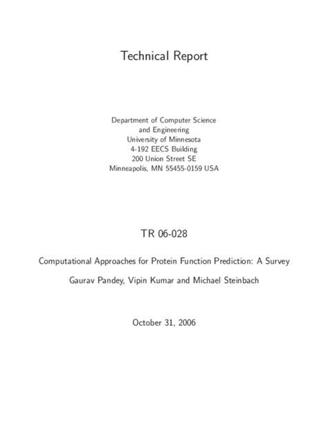 Pdf Computational Approaches For Protein Function Prediction A Survey