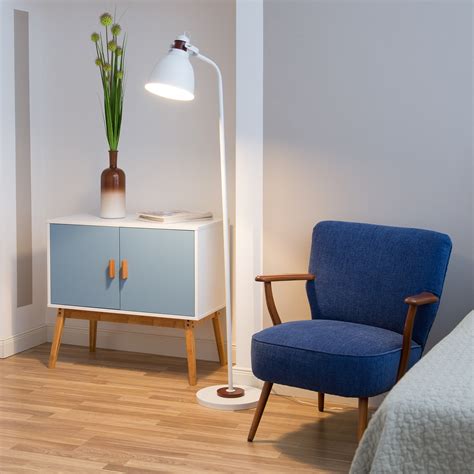 Sideboard Retro Skandinavisches Design Kommode Nostalgie Weiß Blau