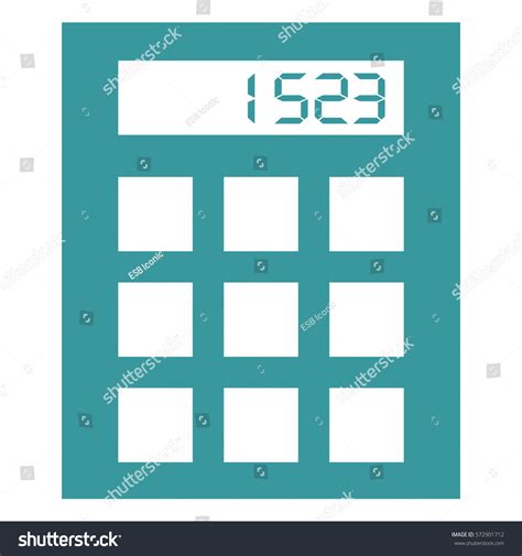 Vector Illustration Green Calculator Icon Stock Vector Royalty Free Shutterstock
