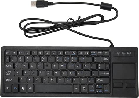 Amazon Com Ultra Thin Mini Compact Wired Keyboard With Touchpad And USB Hub Scrolling Plug