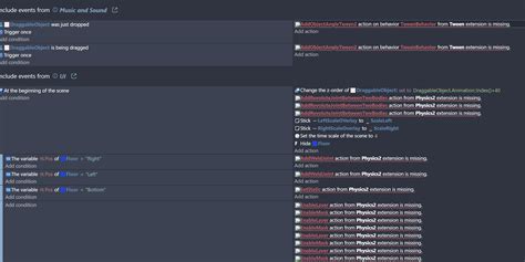 Extensions Missing Bugs Reports Gdevelop Forum