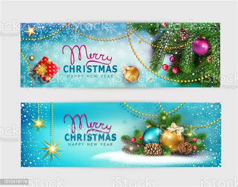 벡터 집합 메리 크리스마스와 새 해 복 많이 받으세요에 대 한 그림입니다 새 해의 공 가문비나무 선물 밝은 별의 인사말 카드 가문비나무에 대한 스톡 벡터 아트 및 기타