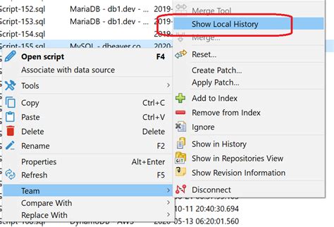 Local History Missing · Issue 8688 · Dbeaverdbeaver · Github