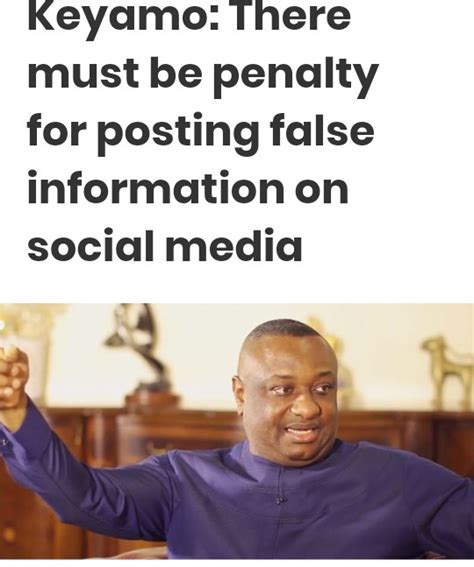 Keyamo There Must Be Penalty For Posting False Information On Social