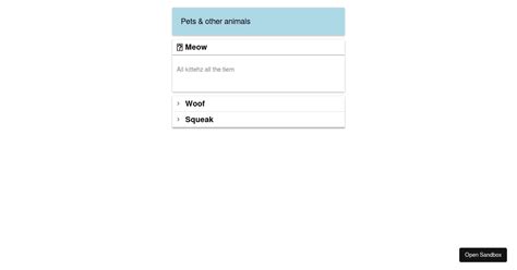React Hooks Accordion Codesandbox