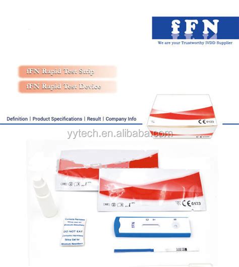 Hot Sale Medical Diagnostic Ffn Rapid Test Kit One Step Ffn Rapid Test