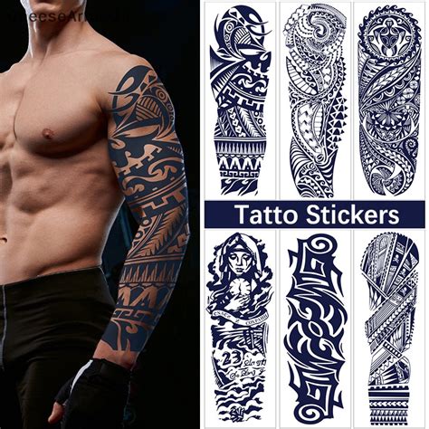 Che สติกเกอร์รอยสักชั่วคราว ลายมังกรเซ็กซี่ ขนาดใหญ่ สําหรับผู้ชาย 1