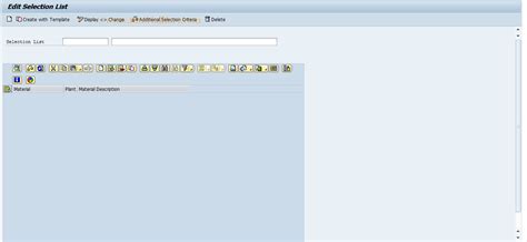 Ckmatcon Sap Tcode Selection List Maintenance Dialog