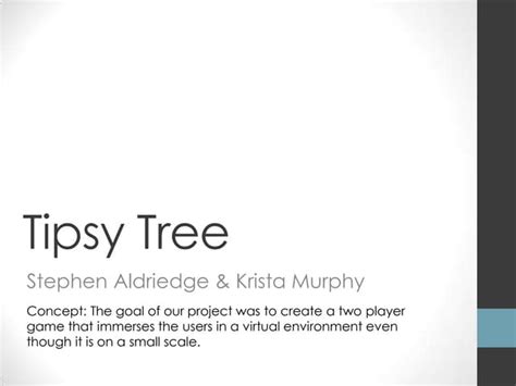 Tipsy Tree Ppt Free Download