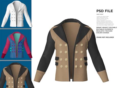 Premium PSD A Woman S Jacket Is Shown With The Text Psdd On It