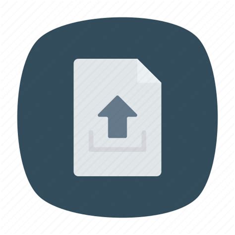 Document Export File Upload Icon