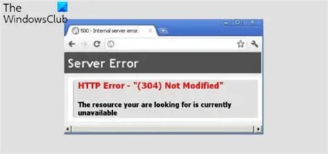 How To Fix Error 304 Not Modified Error