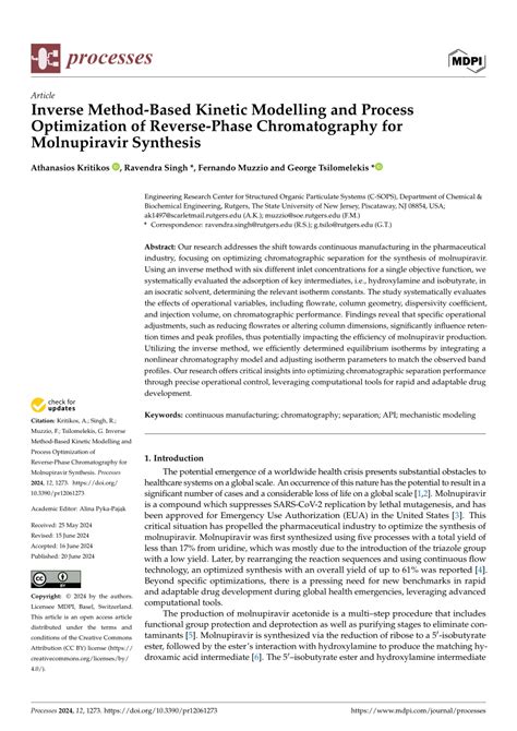 Pdf Inverse Method Based Kinetic Modelling And Process Optimization Of Reverse Phase