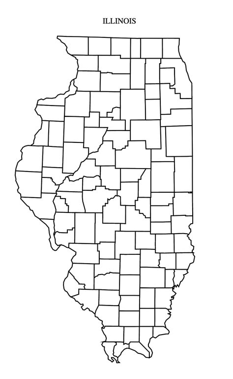 Illinois County Map Editable And Printable State County Maps