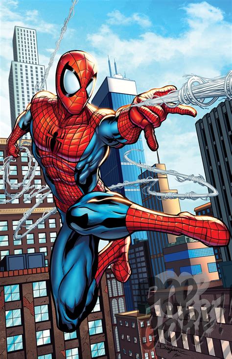 Spider Man Original Art Print Etsy Spiderman Comic Art Amazing