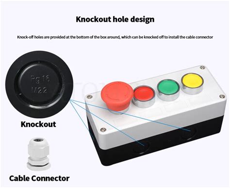 Metal Button Switch Control Box Start Stop Industr Vicedeal