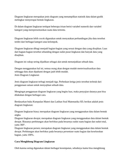 Diagram Lingkaran Pdf