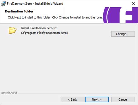 Firedaemon Zero Users Guide Installing Firedaemon Zero