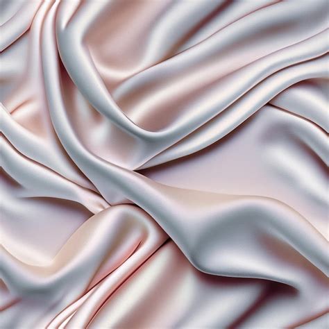 Premium Ai Image Seamless Pattern Of A Rumpled Cream Satin Sheet