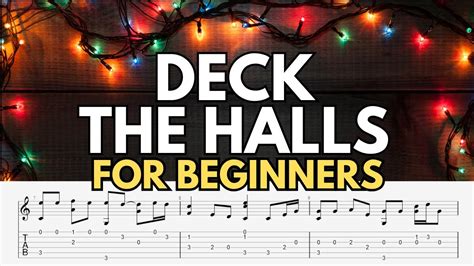 Deck The Halls Easy Guitar Tab For Beginners Acordes Chordify