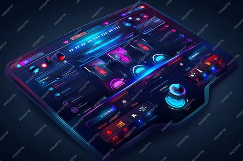 Gradient Ui Kit For Apps Dark Mode Premium Ai Generated Image