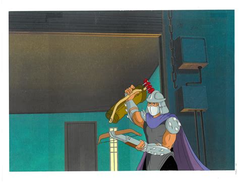 A Tmnt Original Production Cel With Shredder Classic Moments