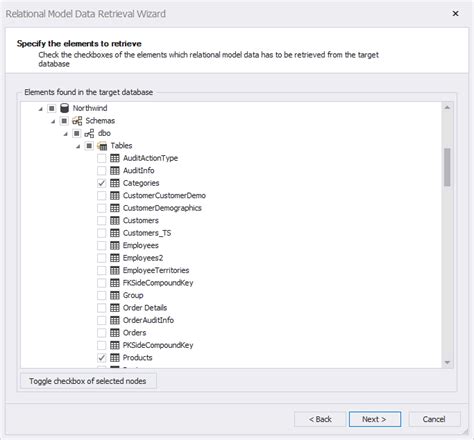 Relational Model Data Retrieval Wizard LLBLGen Pro Designer V5 4