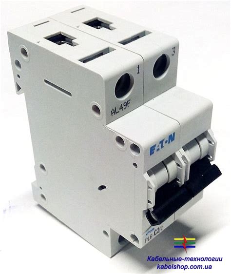 Автоматический выключатель 2-полюс. PL6-C50/2 Moeller-EATON ((CM ...