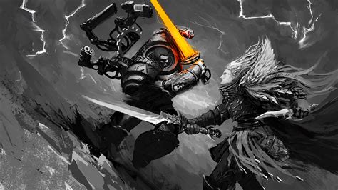 Fulgrim And Ferrus Manus Warhammer 40k Drawn By Tibz Ollier Danbooru