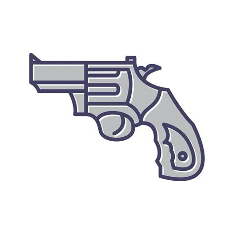 Revolver Vector Icon Vector Art At Vecteezy