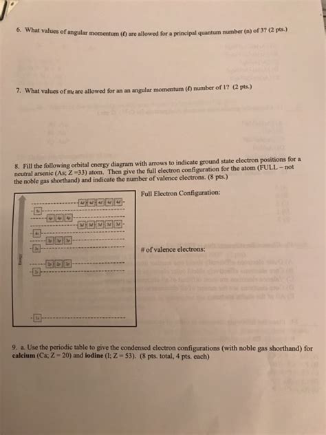 Solved What Values Of Angular Momentum Are Allowed For Chegg