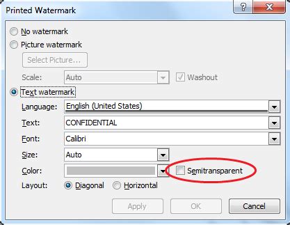 FAQ Watermarks Print Incorrectly Using Microsoft Word OCIO