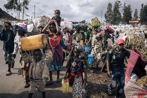 Rdc Ils Ont échappé Au Massacre De Kishishe Et Sentassent Dans Un