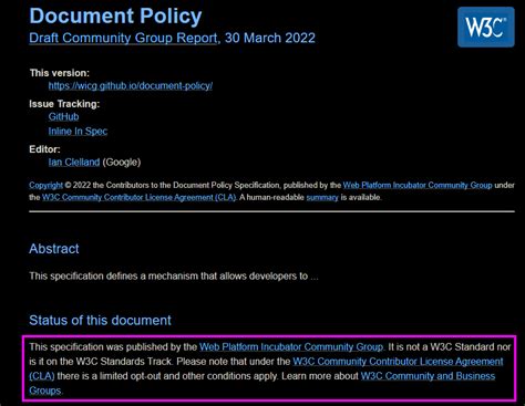 Add Document Policy Header Issue 22 Oshp Oshp Tracking GitHub