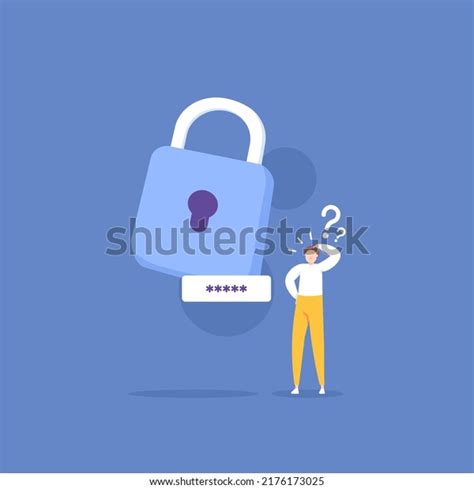 Vektor Stok Forgot Security Code Forgot Password Account Tanpa Royalti