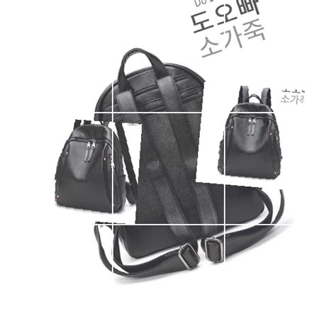 도오빠 여성 백팩 영국 스타일 가방 고급 소가죽 Pu 더블지퍼 부드러운 가죽 여행 배낭 숙녀 학생 봄 여름 가을 겨울 여자가방