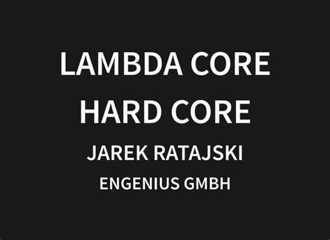 Lambda Hardcore Ppt