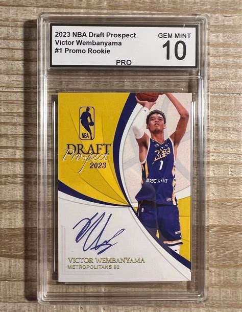 Victor Wembanyama 2023 Draft Prospect Auto Facsimile Pro Etsy Australia