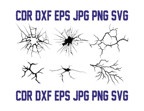 Cracks Svg Cutting Files Instant Download Crack Cut File Crack Svg Files For Cricut Digital