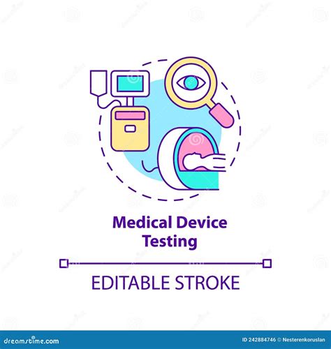Medical Device Testing Concept Icon Stock Vector Illustration Of Volunteer Trial 242884746