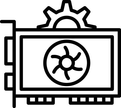 Gpu Vector Line Icon Vector Art At Vecteezy