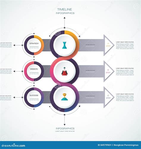Vector Infographics Design Template Stock Vector Illustration Of
