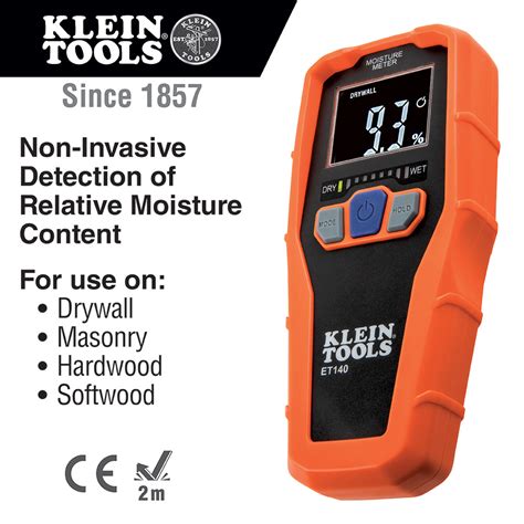 Pinless Moisture Meter ET Klein Tools